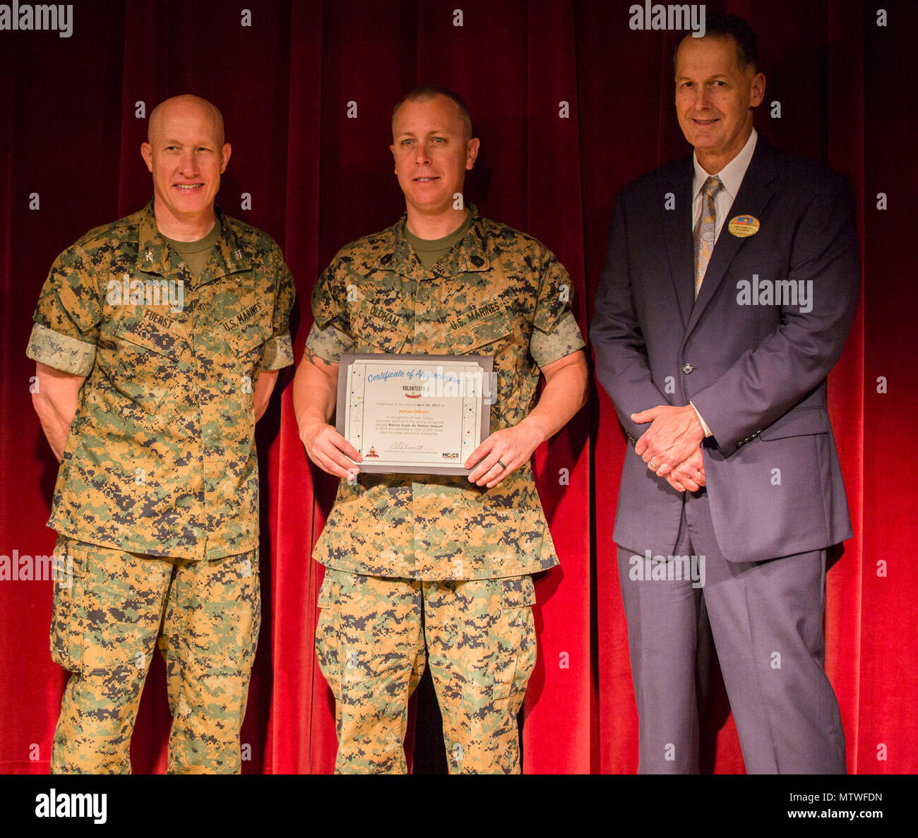 U.S. Marine Corps Gunnery Sgt. Joshua Oldham with Marine Aviation ...