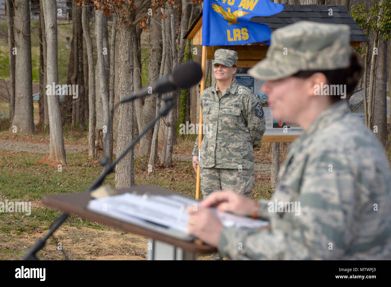 U.S. Air Force Lt. Col. Lisa Kirk, commander of the 145th Logistics ...