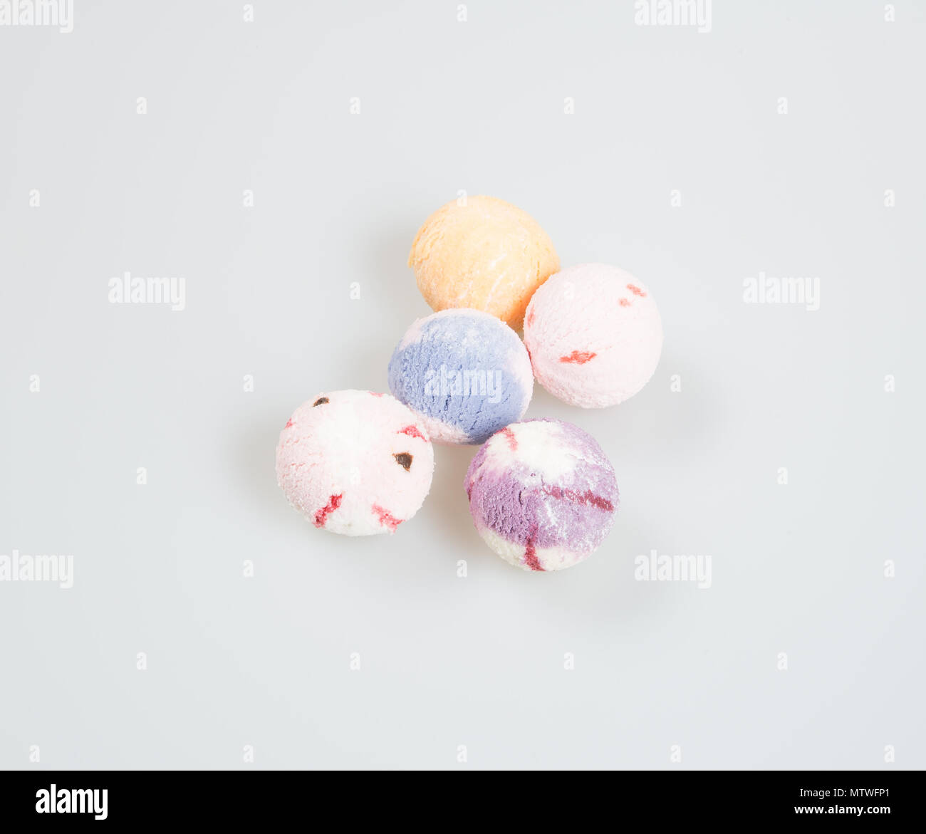 ice cream scoop or mixed ice cream scoops ice cream on background Stock ...