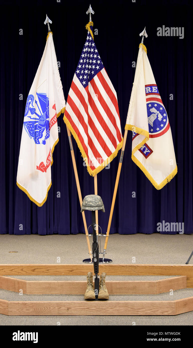 The Memorial Stand for Staff Sgt. Cameron Beckwith, Recruiter, 5th ...