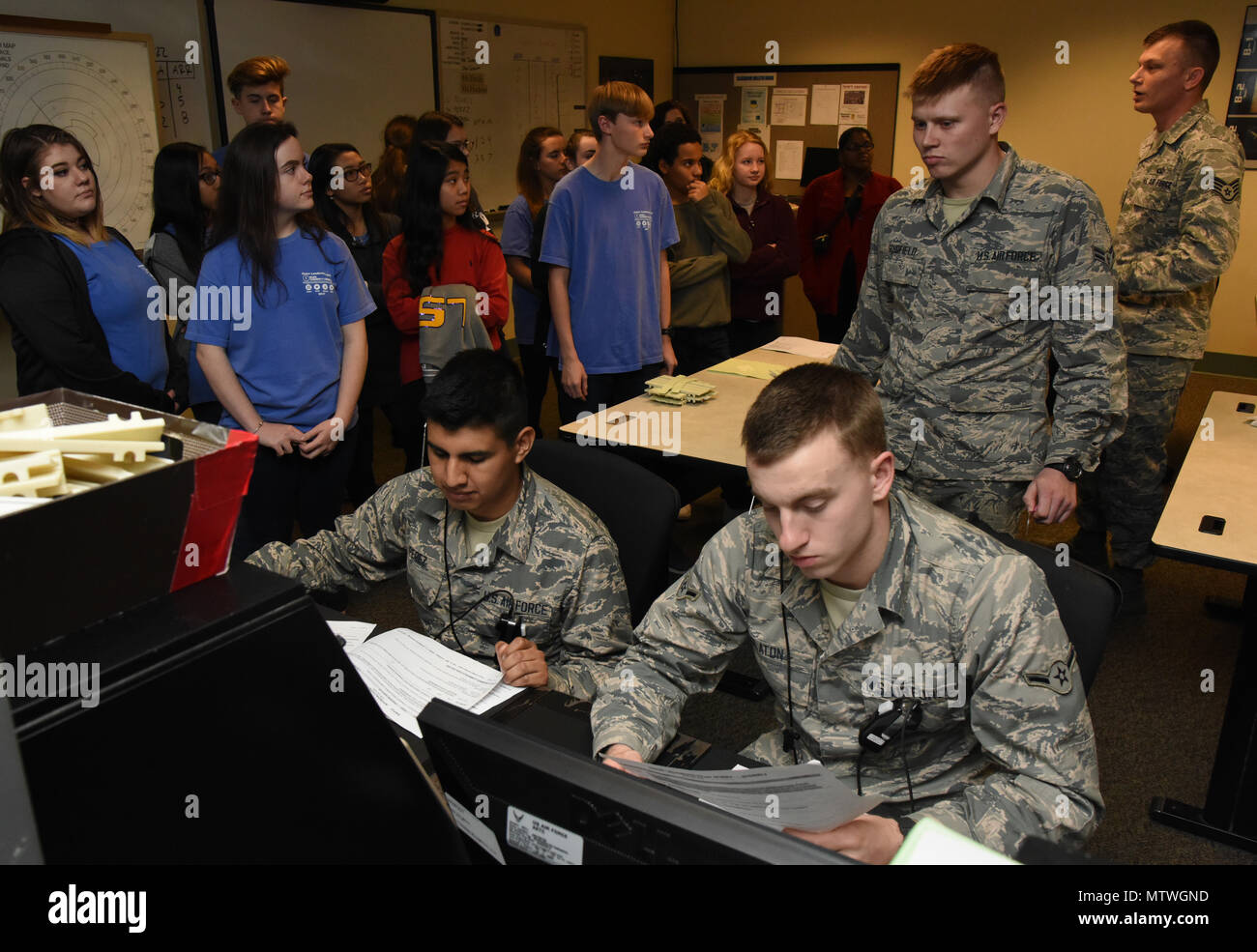 Local high school freshmen receive a 334th Training Squadron air ...