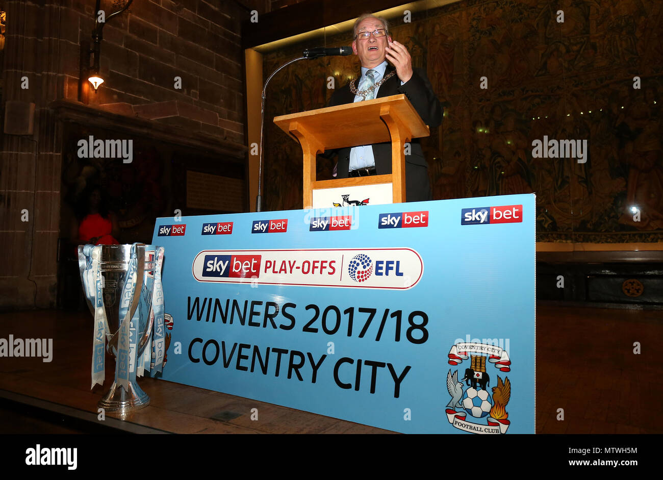 Lord Mayor of Coventry John Blundell during the Sky Bet League Two ...