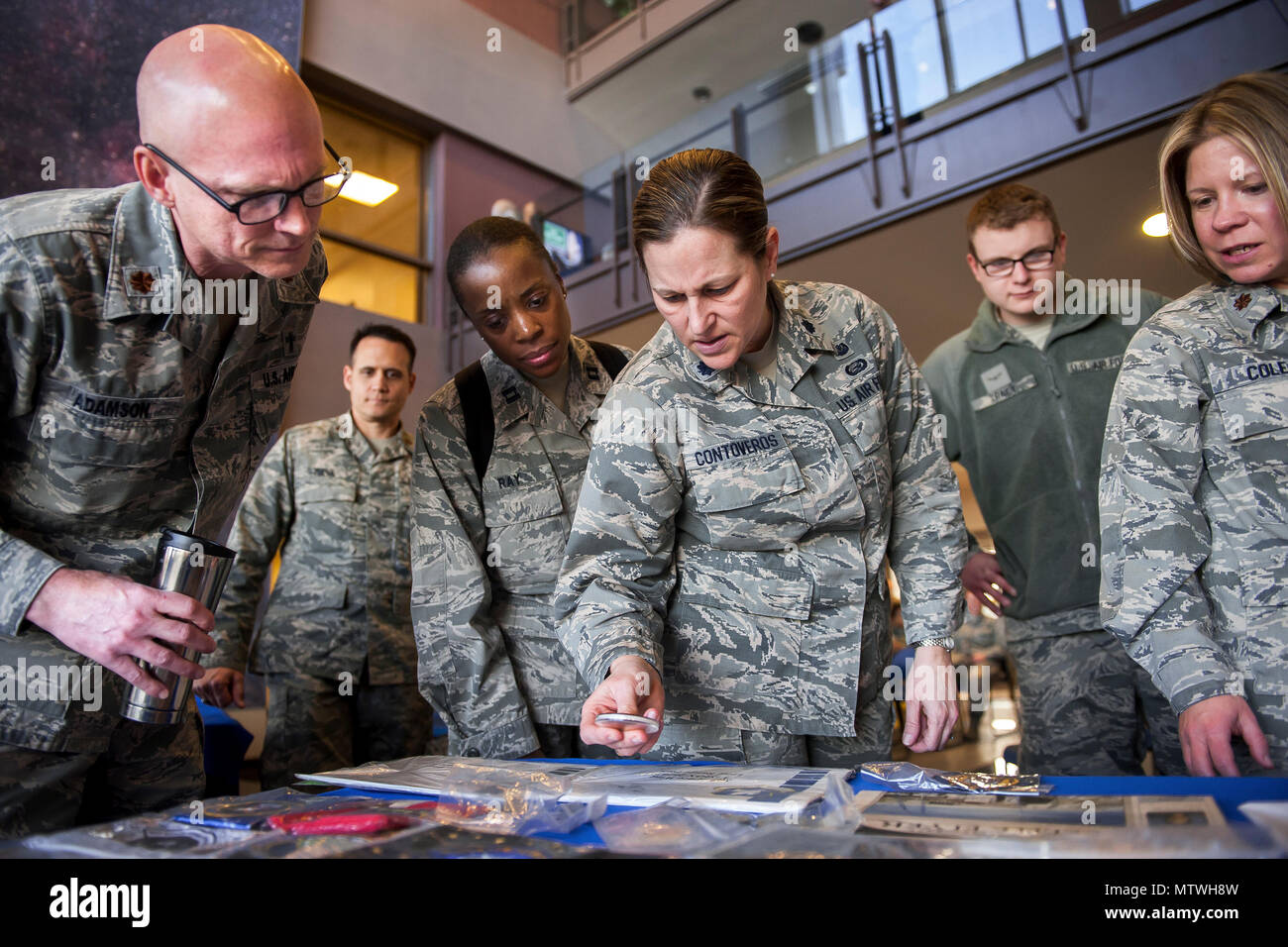 SCHRIEVER AIR FORCE BASE, Colo. -- Members of the 50th Space Wing view ...