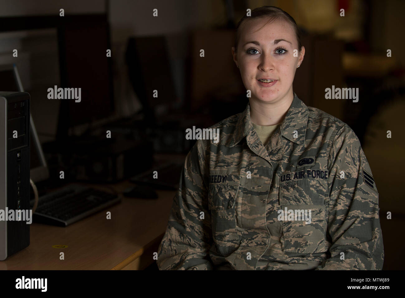 U.S. Air Force Senior Airman Courtney Reedy, 52nd Logistics Readiness ...