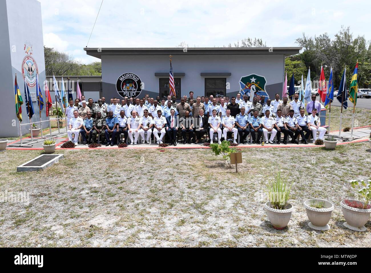 Cutlass Express 2017 participants pose for a group photo during opening ...