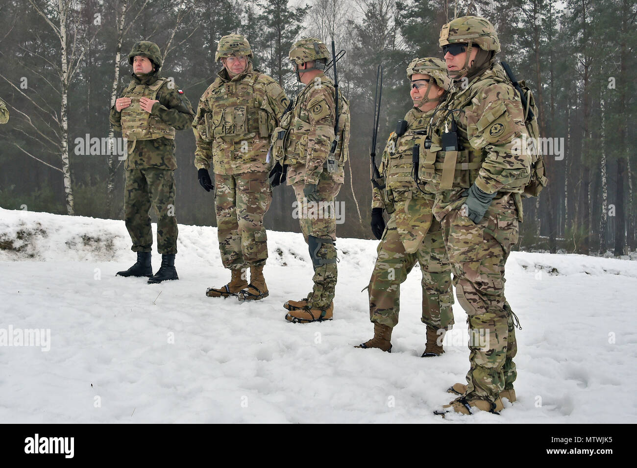 From left to right, Brig. Gen. Jaroslaw Gromadzinski, Commander of 15th ...