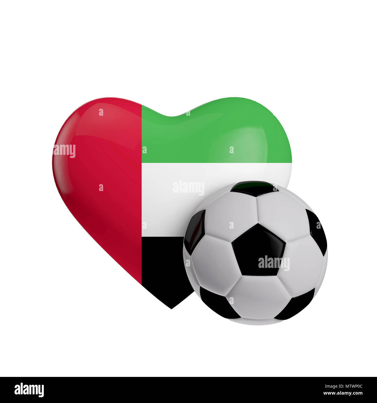 Football uae flag Cut Out Stock Images & Pictures - Alamy