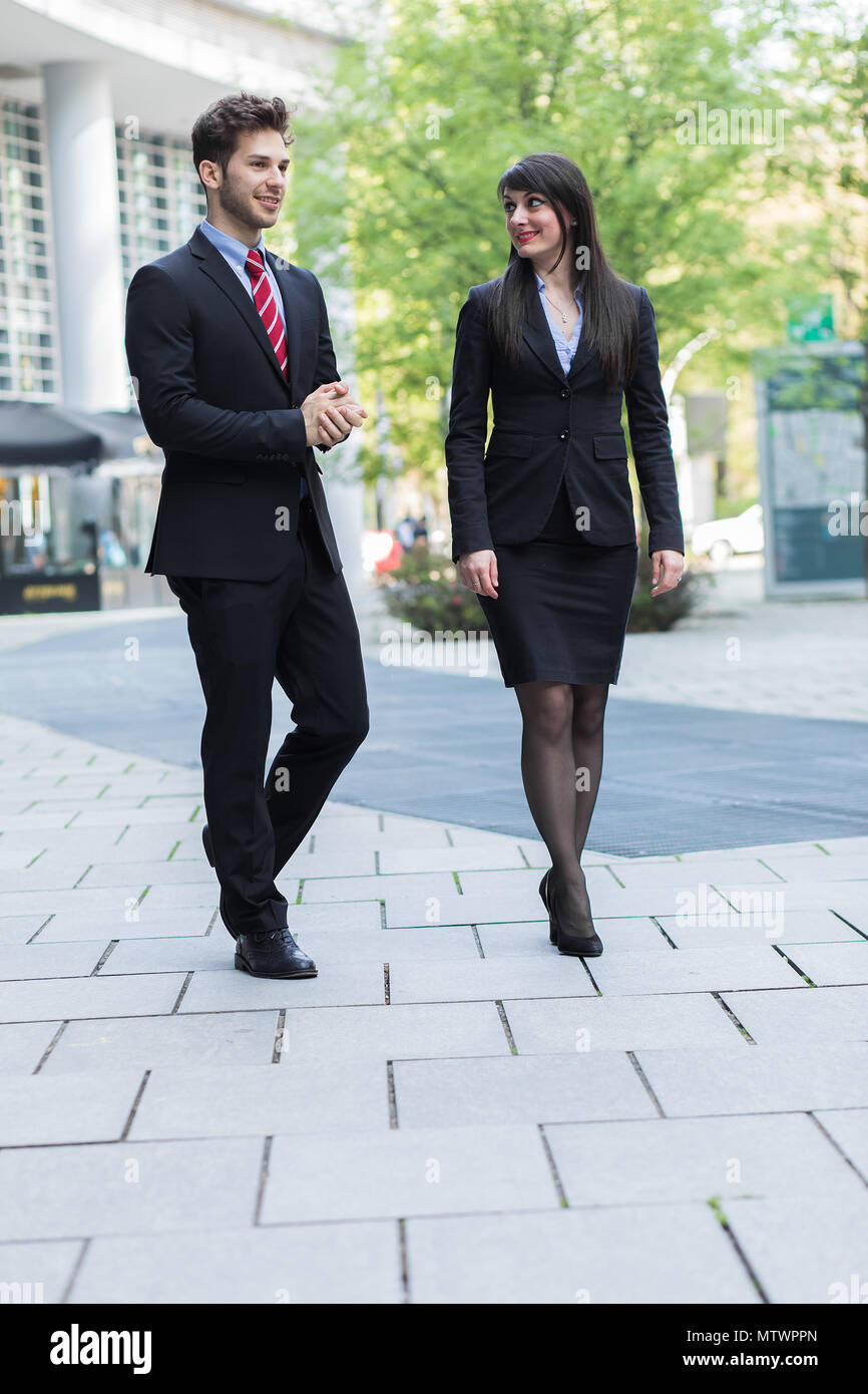 Business partners outdoor Stock Photo - Alamy