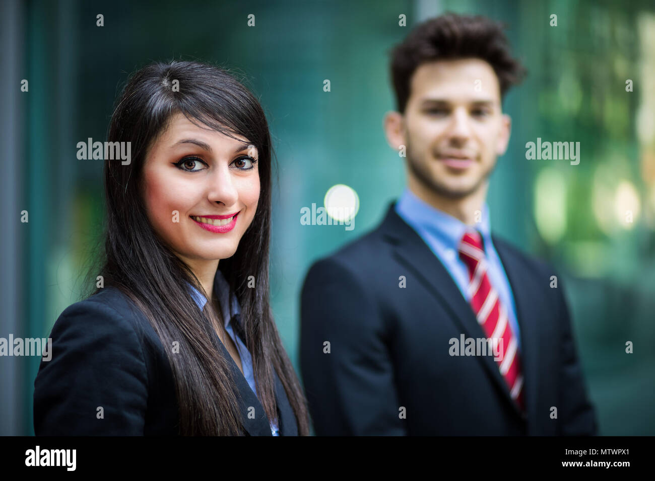Business partners outdoor Stock Photo - Alamy