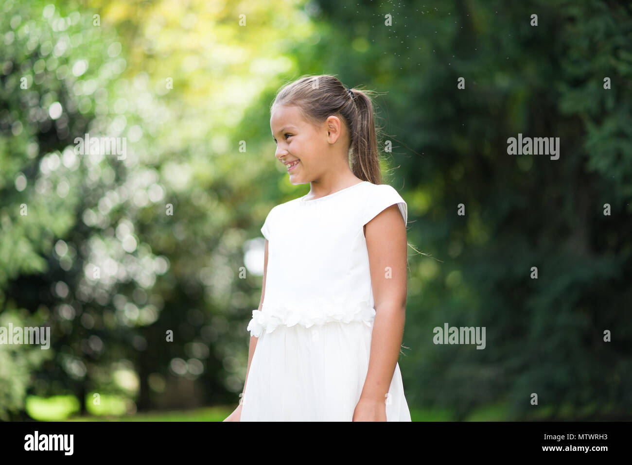 Smiling beautiful child portrait Stock Photo - Alamy
