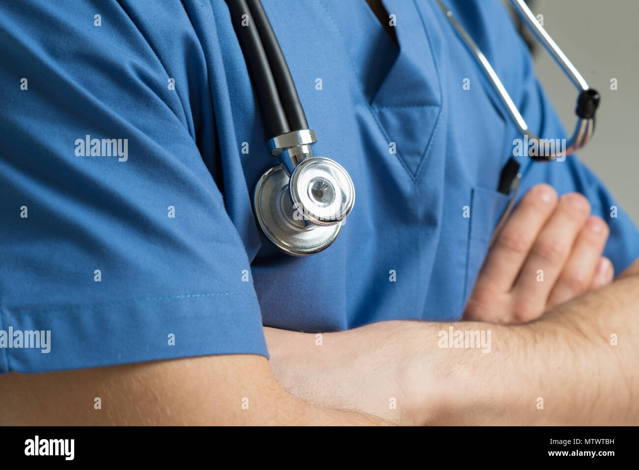 Blue uniform detail hi-res stock photography and images - Alamy