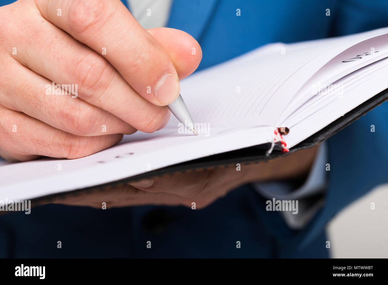 Journalist interview notepad hi-res stock photography and images - Alamy