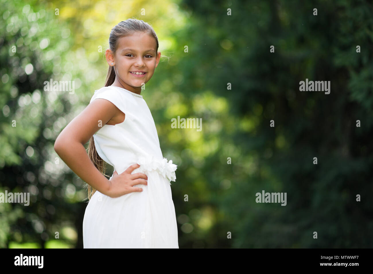 Smiling beautiful child portrait Stock Photo - Alamy