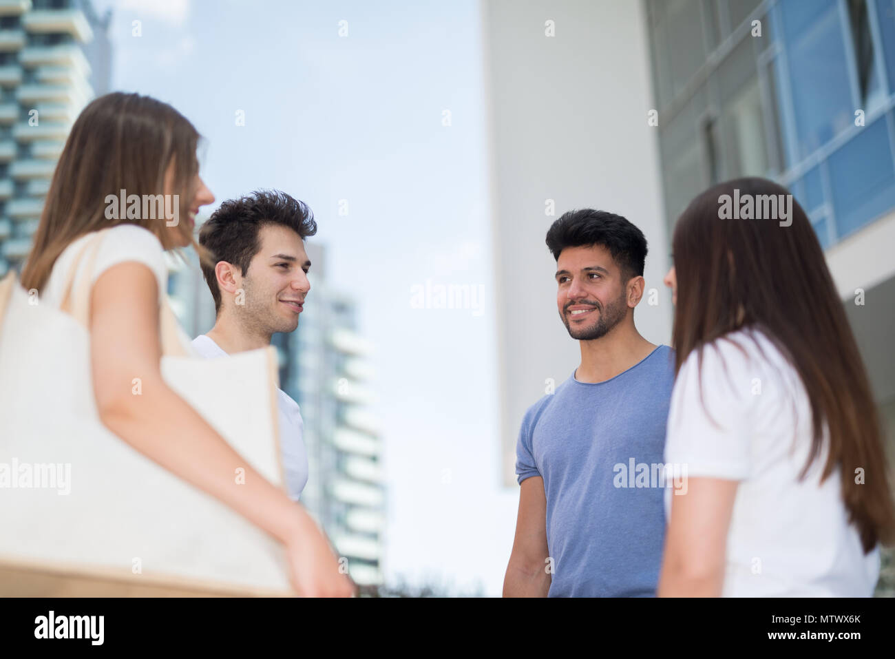 Group of happy friends Stock Photo - Alamy
