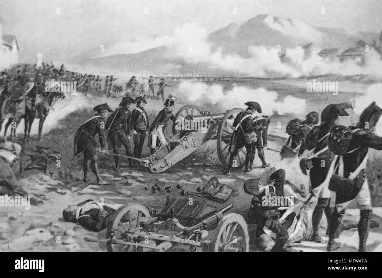 . English: The Battle of Lodi, where after seizing the bridge over the ...