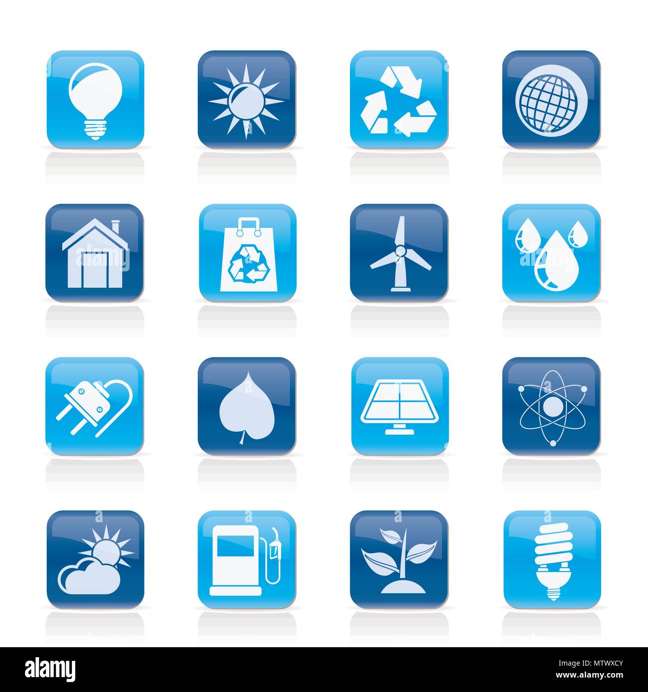 Ecology, nature and environment Icons -vector icon set Stock Vector ...