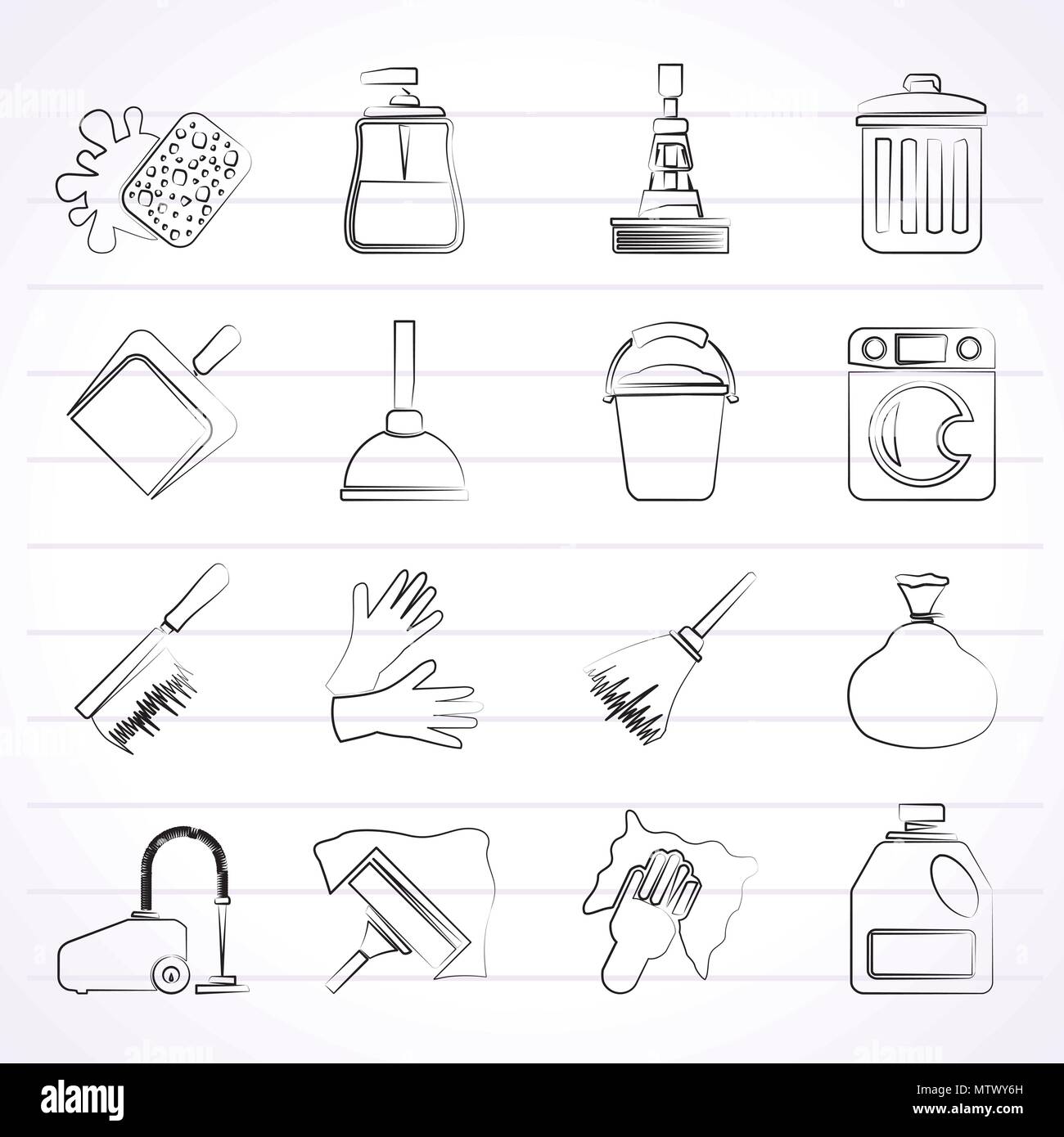 Soft cleaning Stock Vector Images - Alamy