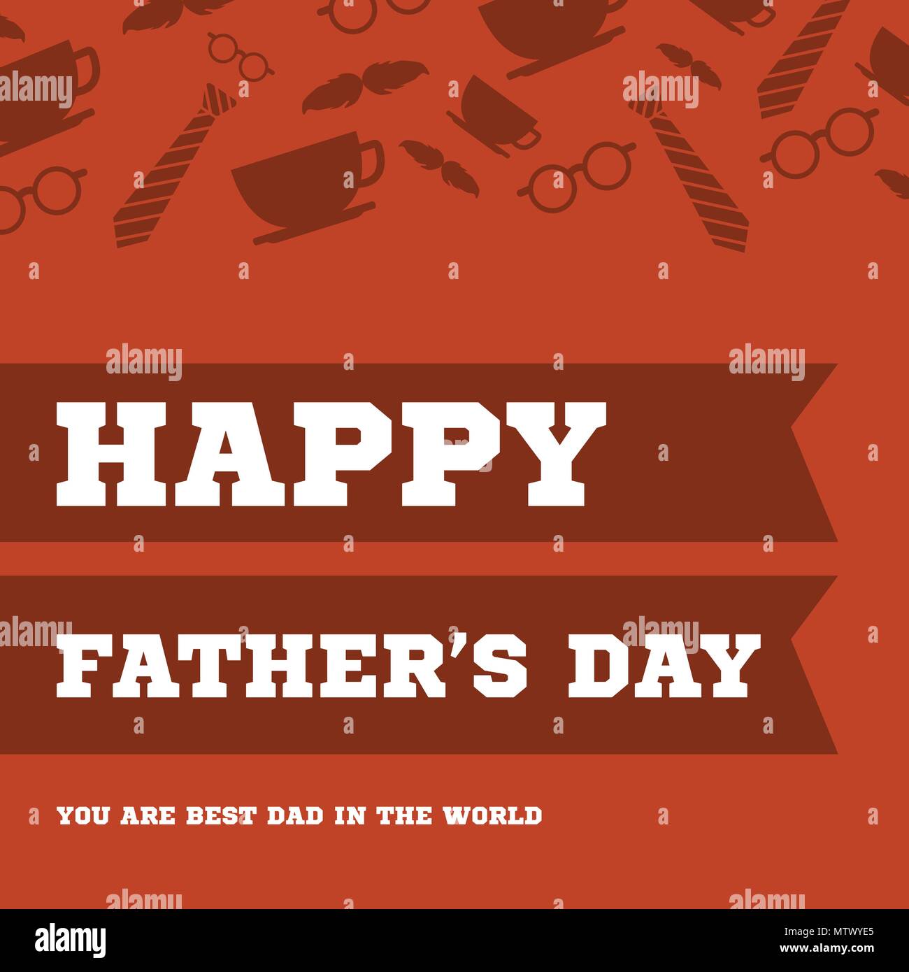 Father day background card red Stock Vector Image & Art - Alamy