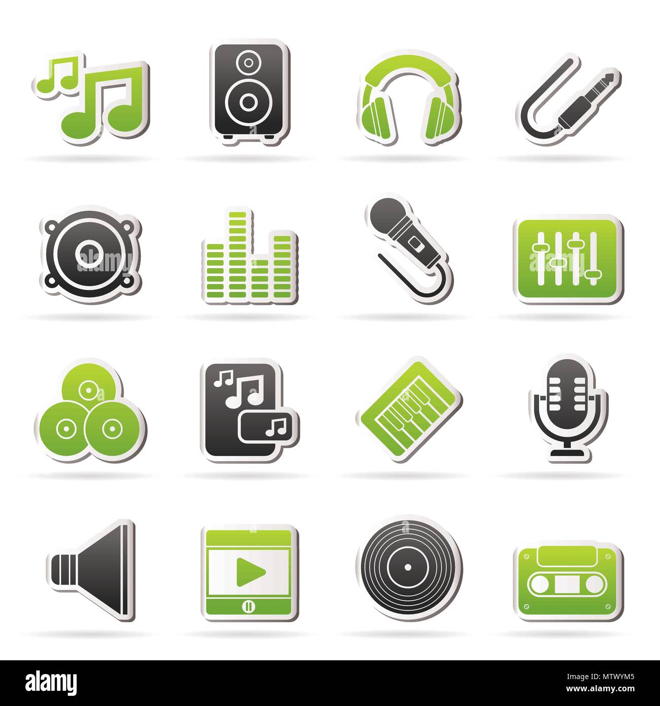 Synthesizer computer Stock Vector Images - Alamy