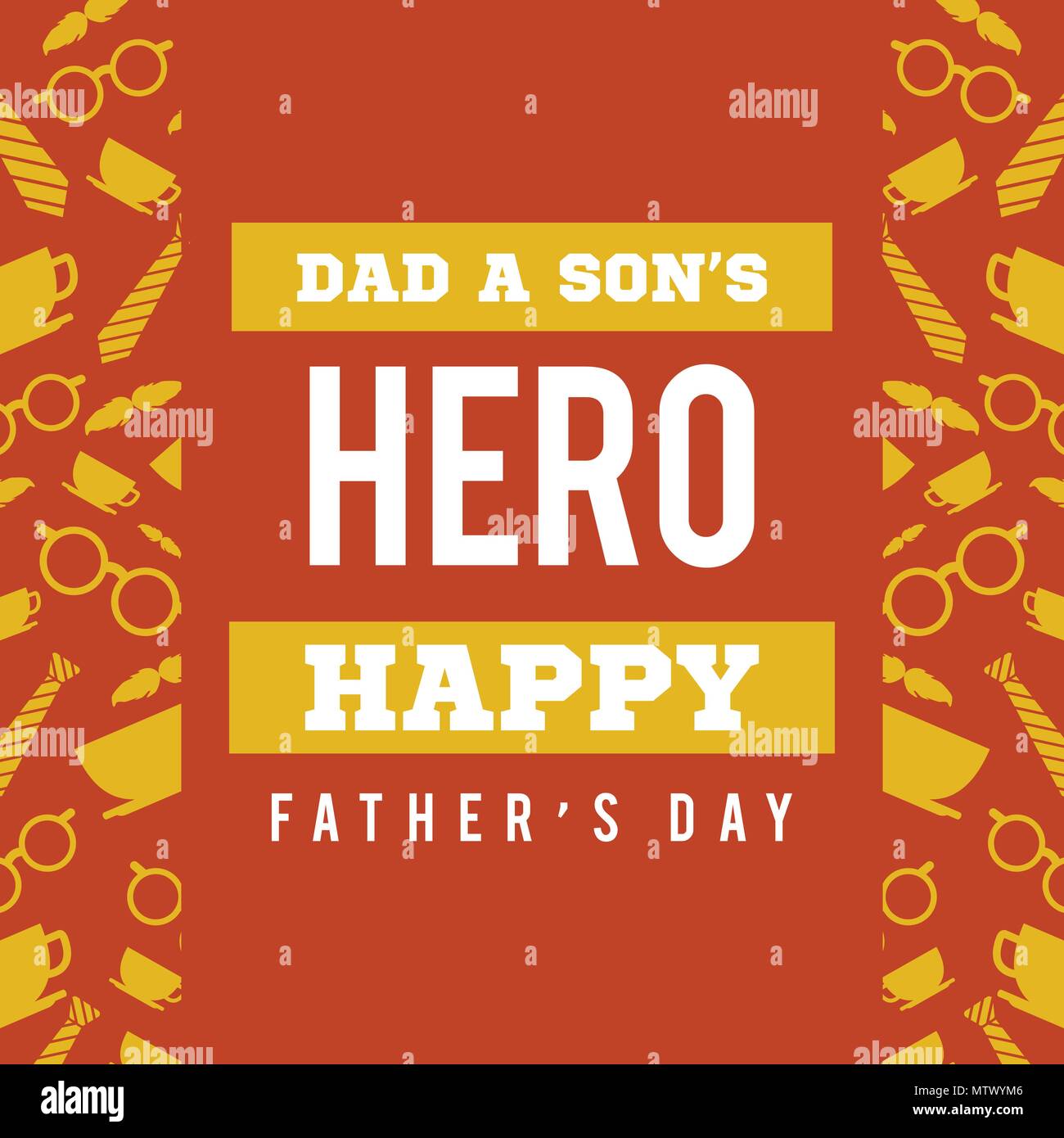 Father day background card red Stock Vector Image & Art - Alamy