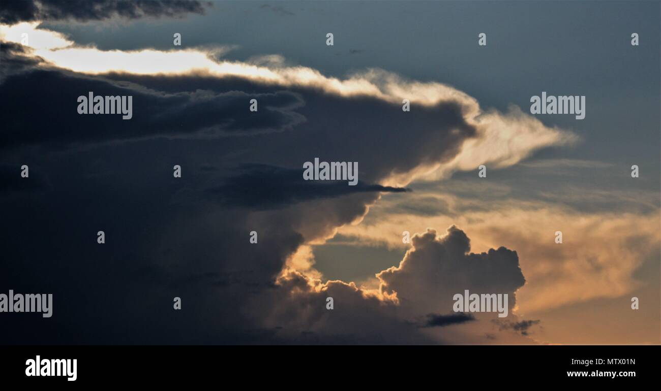 dramatic clouds on sunset,image of a Stock Photo - Alamy