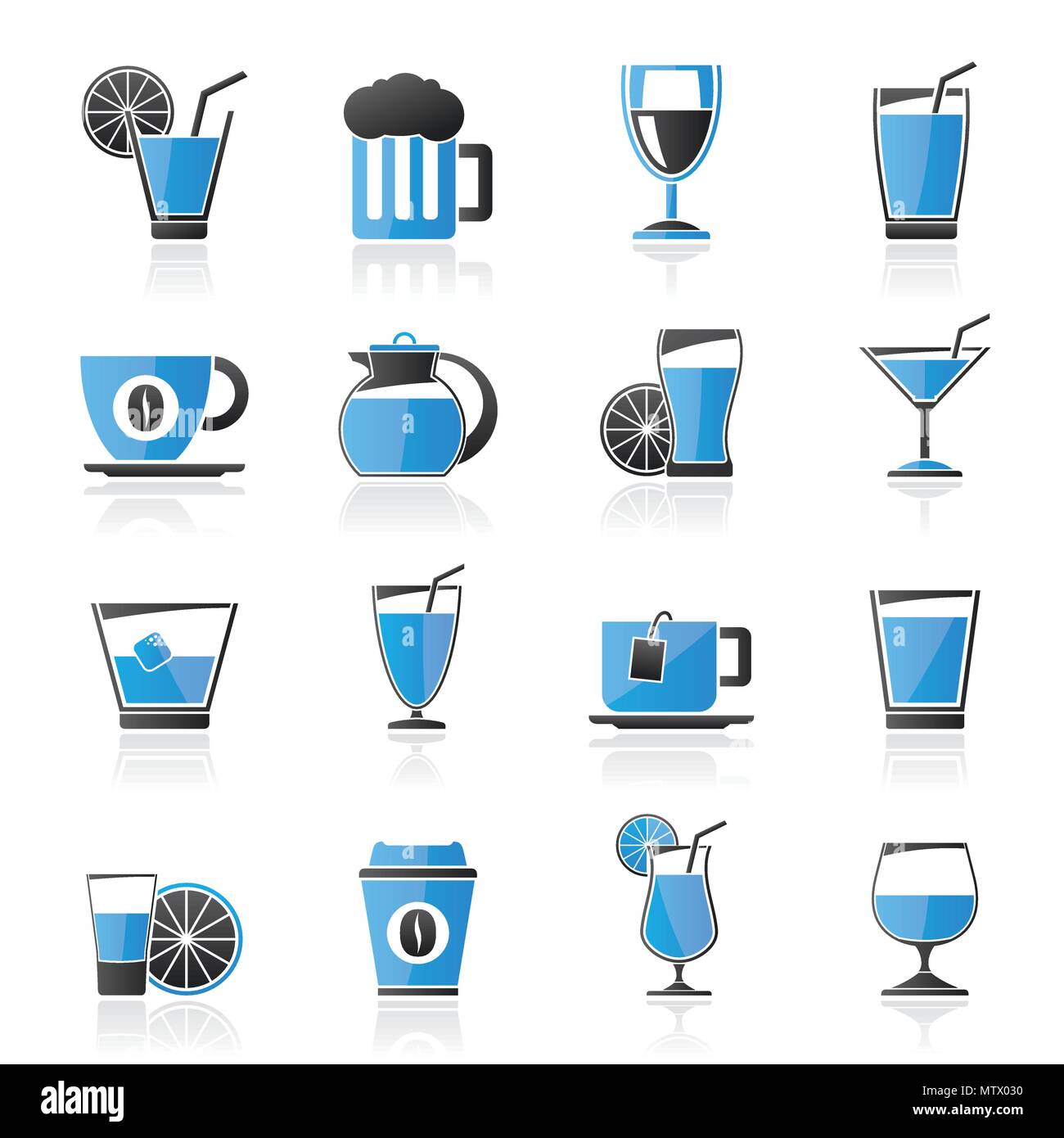 Coffee tonic Stock Vector Images - Alamy