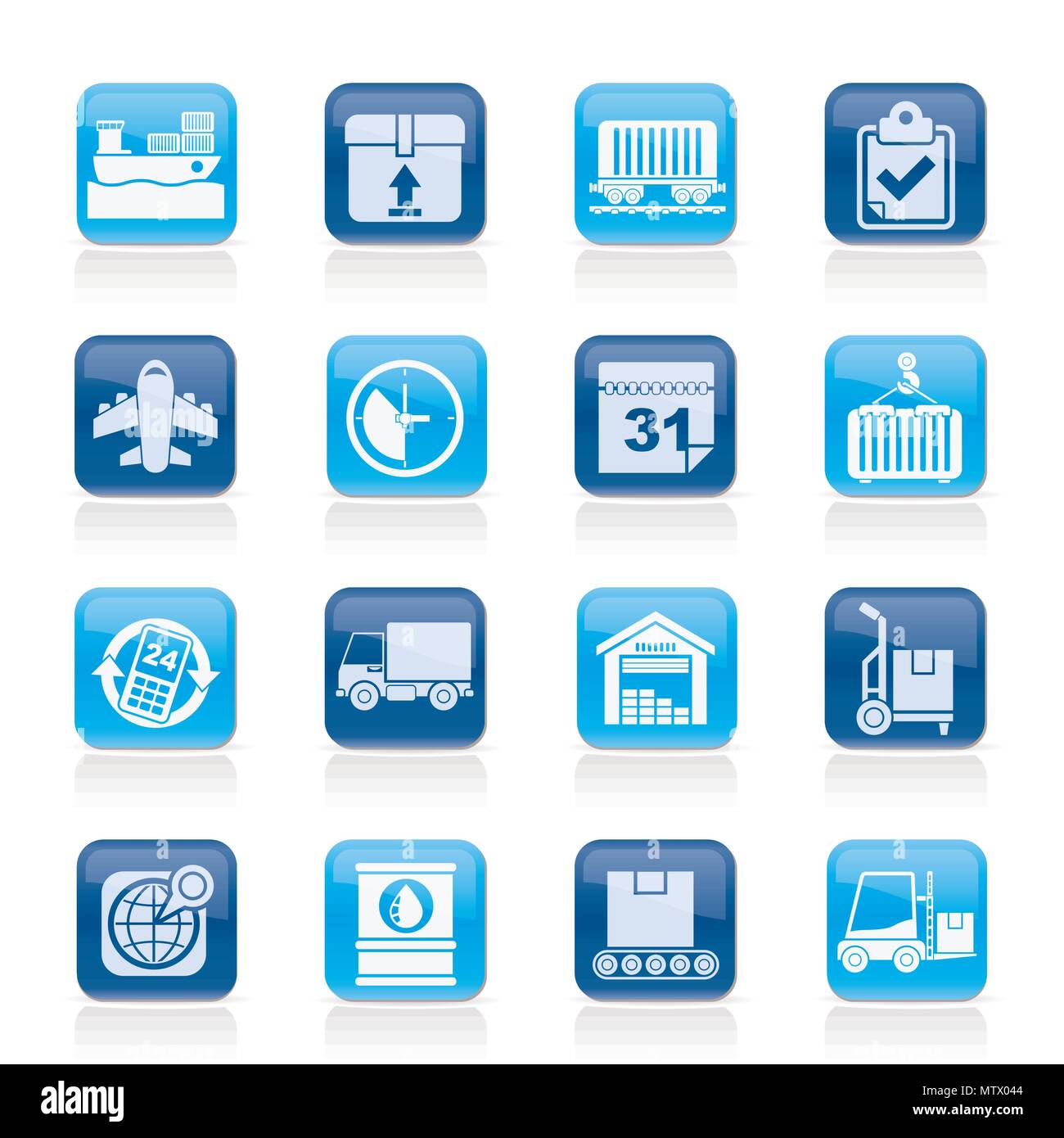 Shipping distribution center Stock Vector Images - Alamy