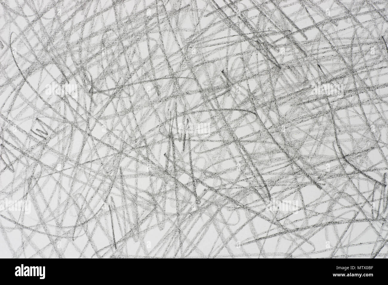 gray crayon doodles on white paper background texture Stock Photo - Alamy