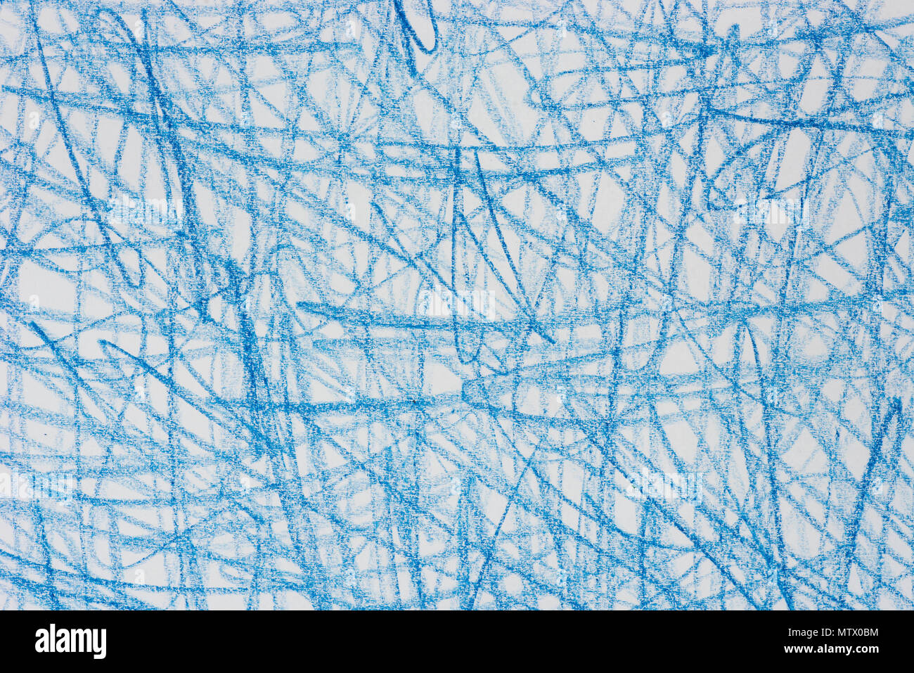 blue crayon doodles on white paper background texture Stock Photo - Alamy