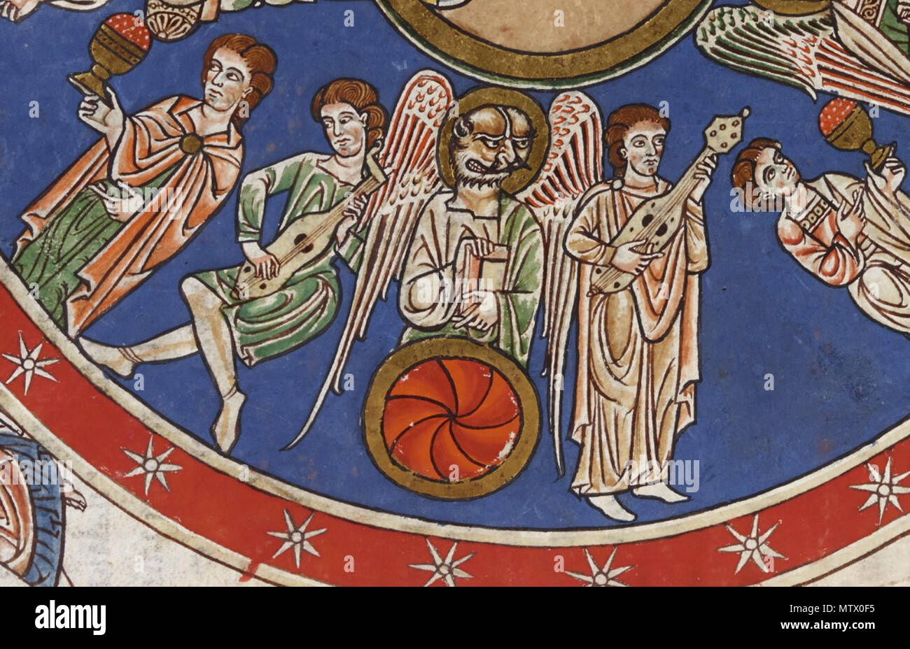 Four musical angels hi-res stock photography and images - Alamy