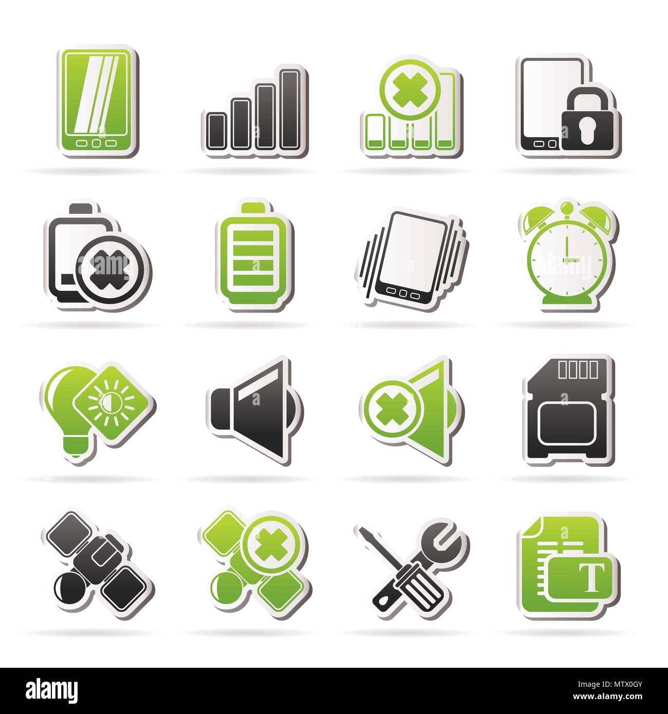 Mobile Phone sign icons - vector icon set Stock Vector Image & Art - Alamy