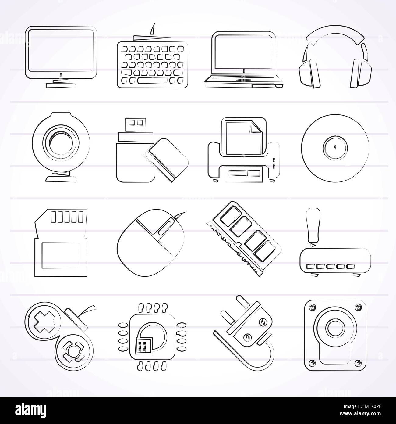 Device peripherals Stock Vector Images - Alamy