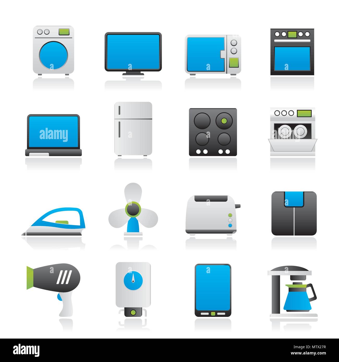 Home appliance icons - vector icon set Stock Vector Image & Art - Alamy