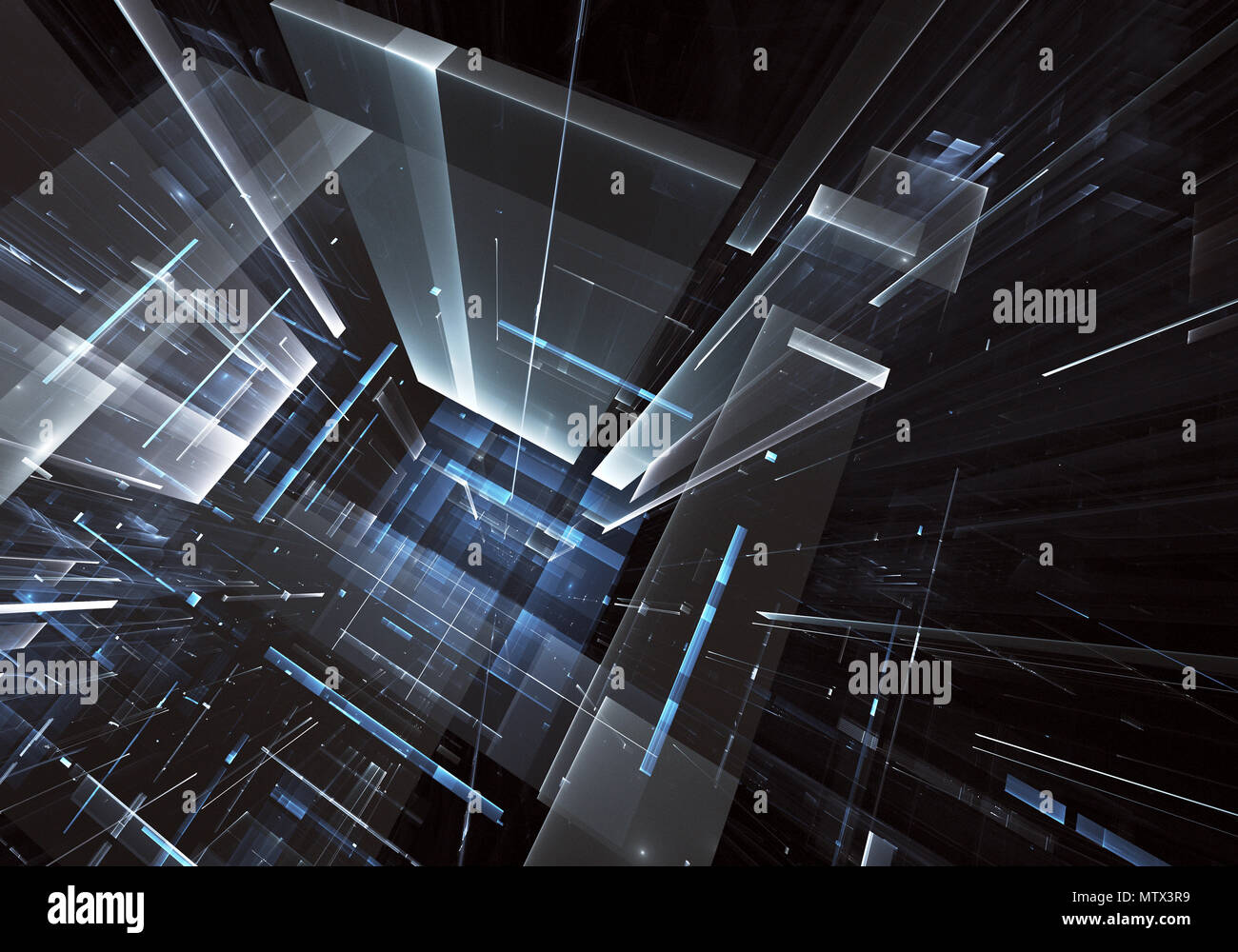 Abstract future technology background - computer-generated 3D image ...