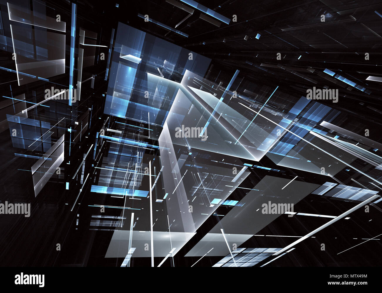 Abstract future technology background - computer-generated 3D image ...