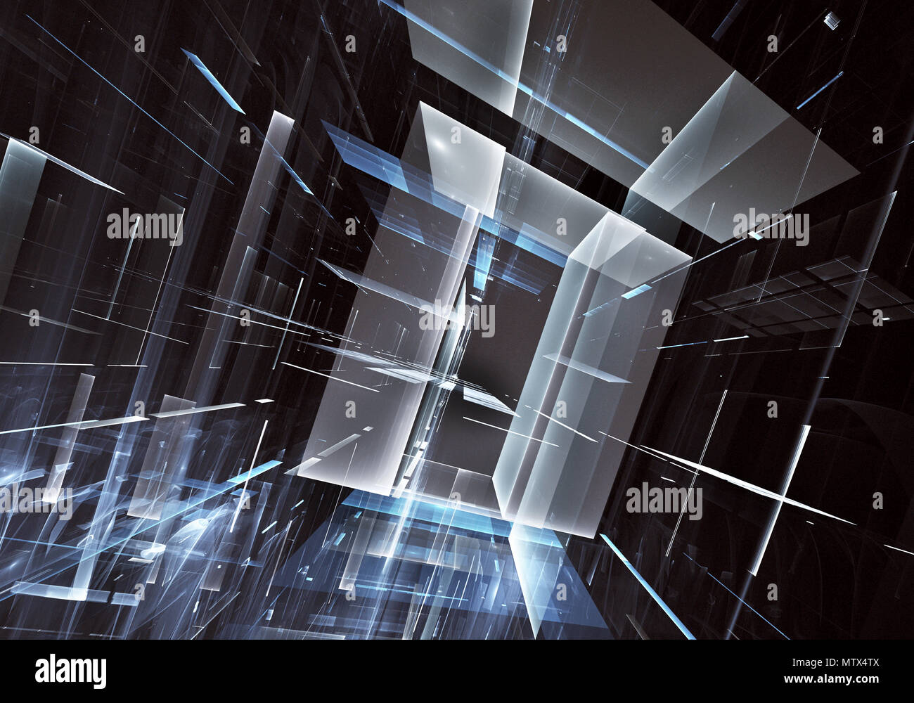 Abstract future technology background - computer-generated 3D image ...