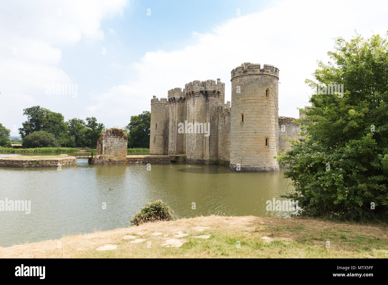 Ancient Bodiam castle in Sussex England United Kingdom Stock Photo - Alamy