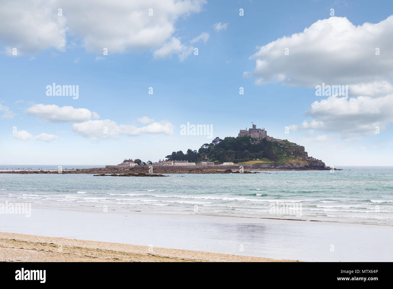Ancient St Michael's Mount castle in Cornwall England United Kingdom ...