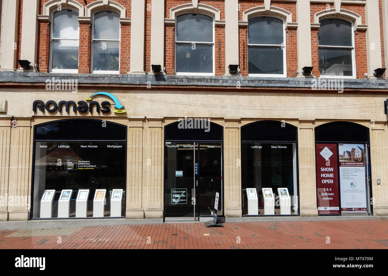 Reading, United Kingdom - May 09 2018: The Frontage for Romans estate ...