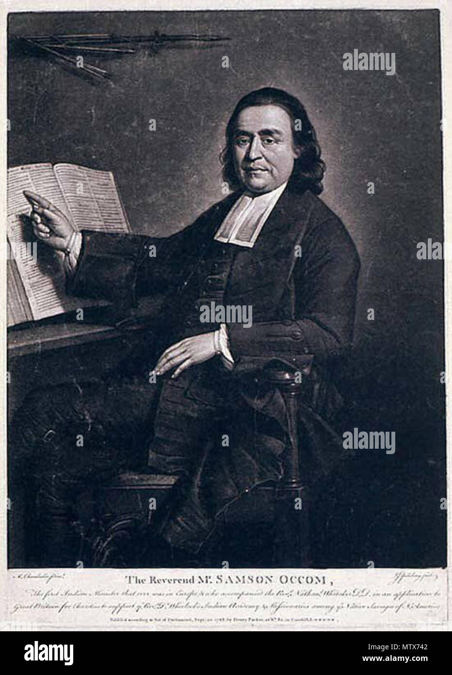452 Rev Samson Occom Stock Photo - Alamy