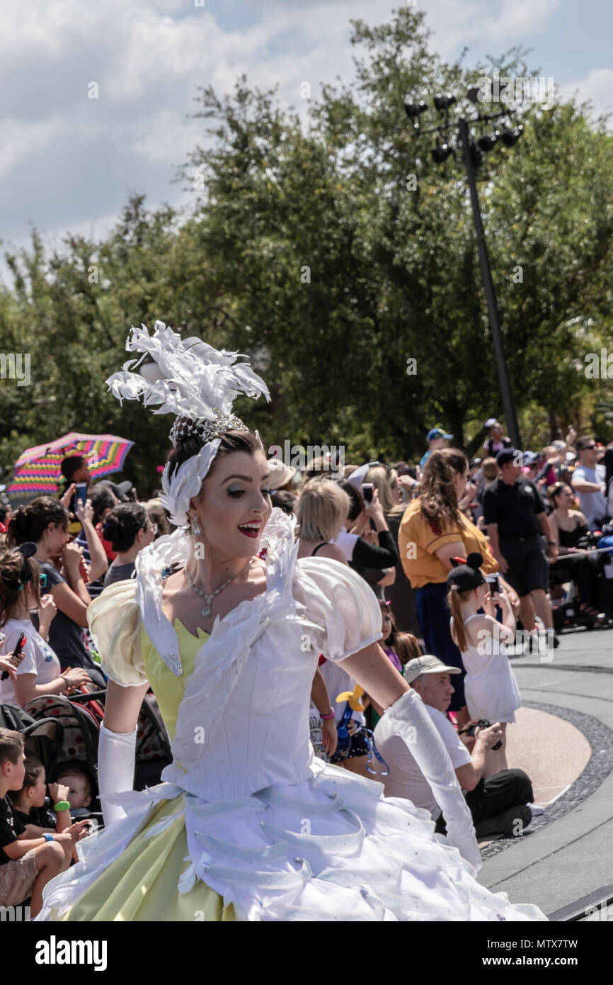 The Swan Court Leading a Parade through the Streets Stock Photo - Alamy