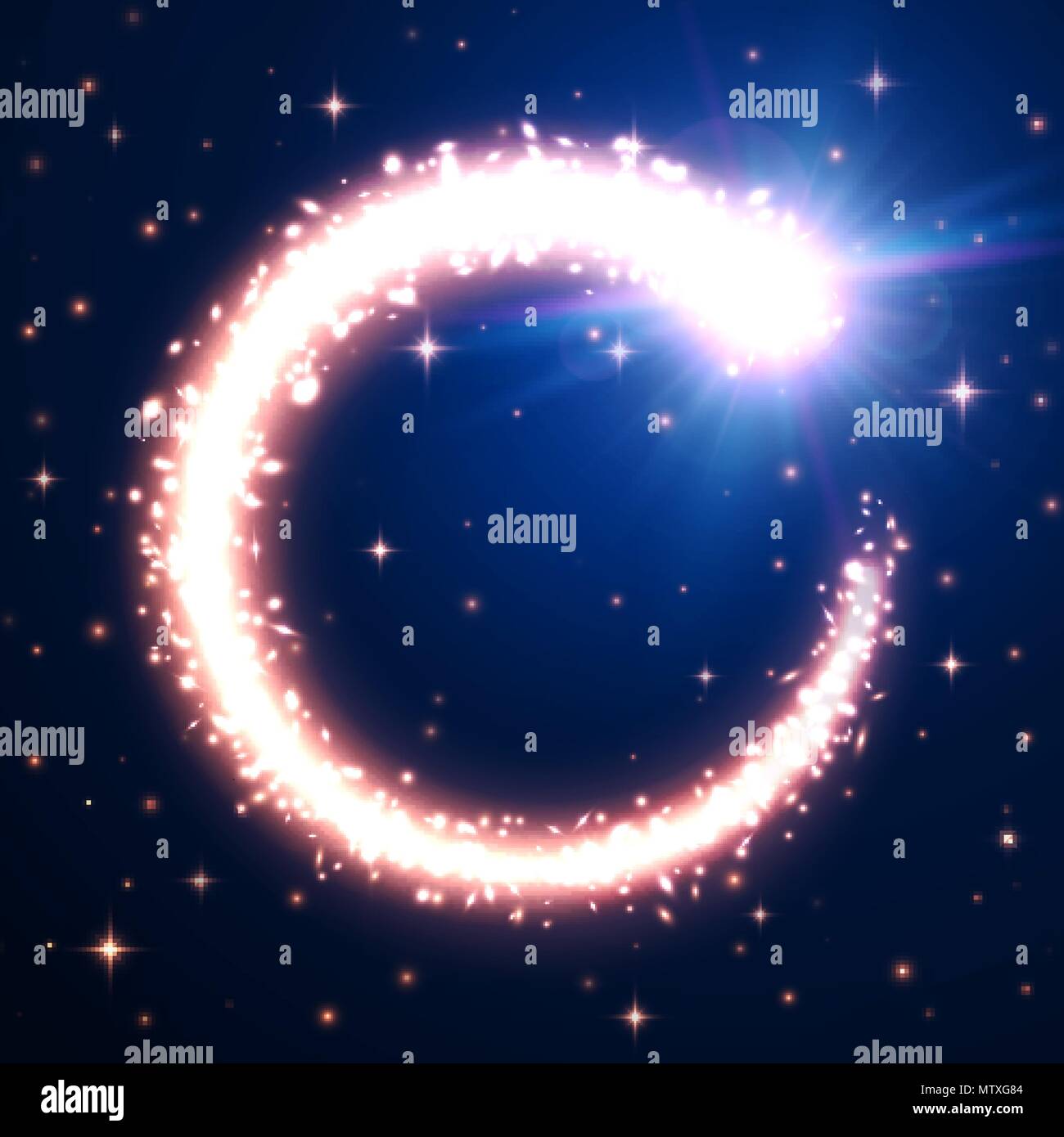 Circle of gold stars Stock Vector Images - Alamy