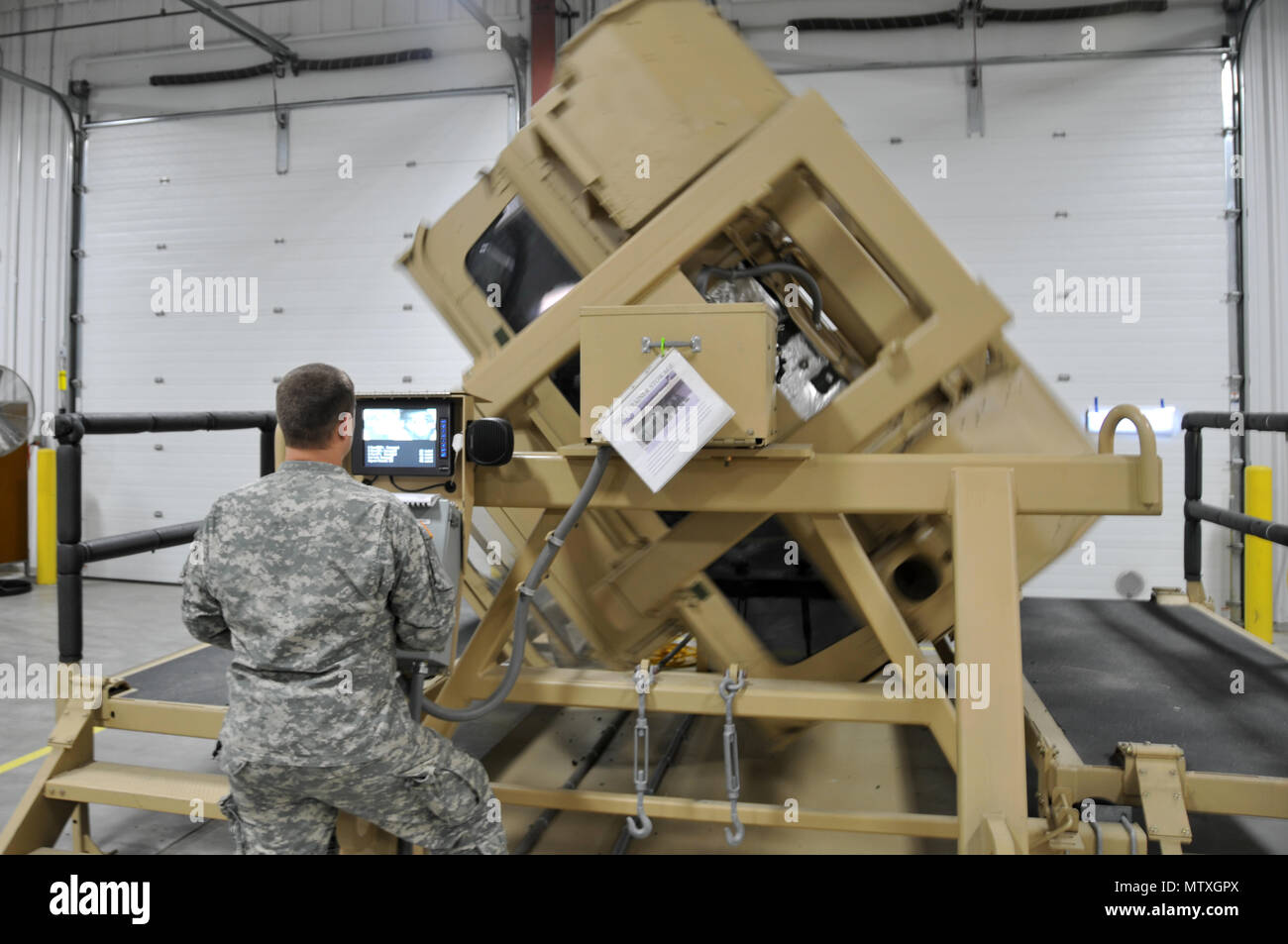 Soldiers from the 388th Chemical HHC Combat Support Battalion using the ...