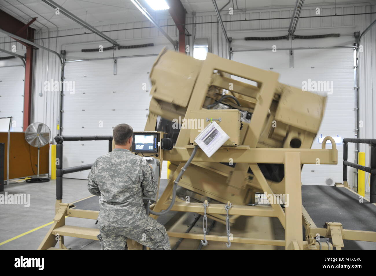 Soldiers from the 388th Chemical HHC Combat Support Battalion using the ...