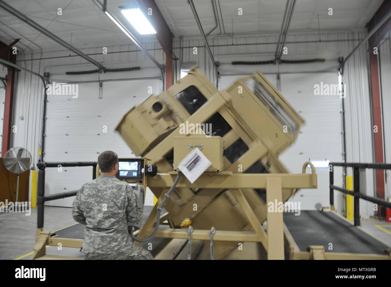 Soldiers from the 388th Chemical HHC Combat Support Battalion using the ...