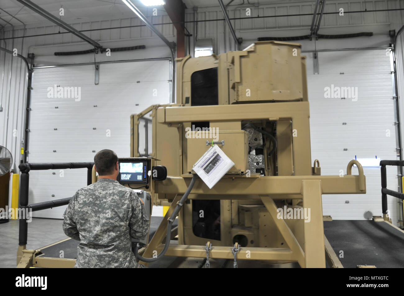 Soldiers from the 388th Chemical HHC Combat Support Battalion using the ...