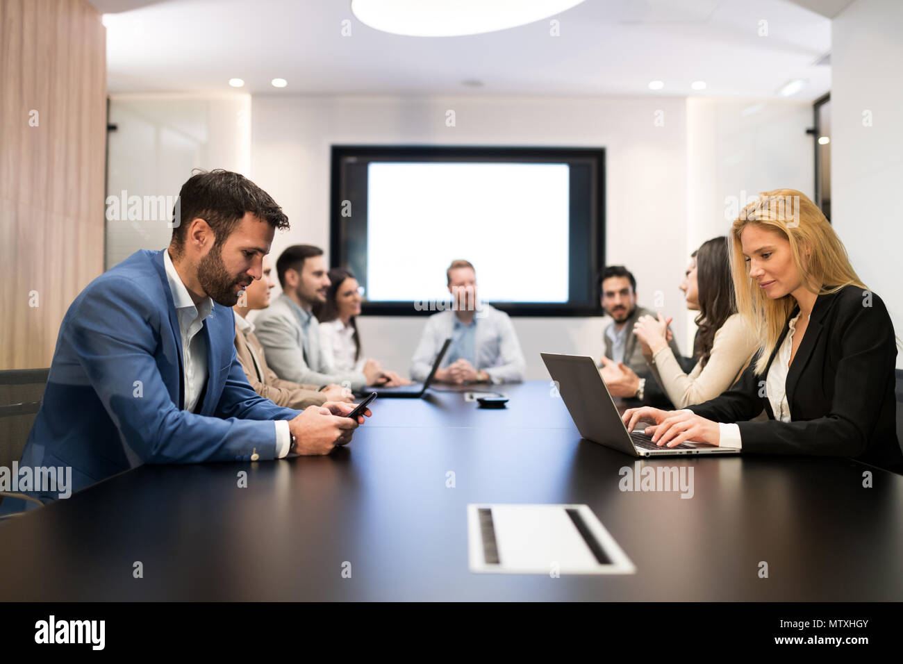 Conference Room Meeting Stock Photo