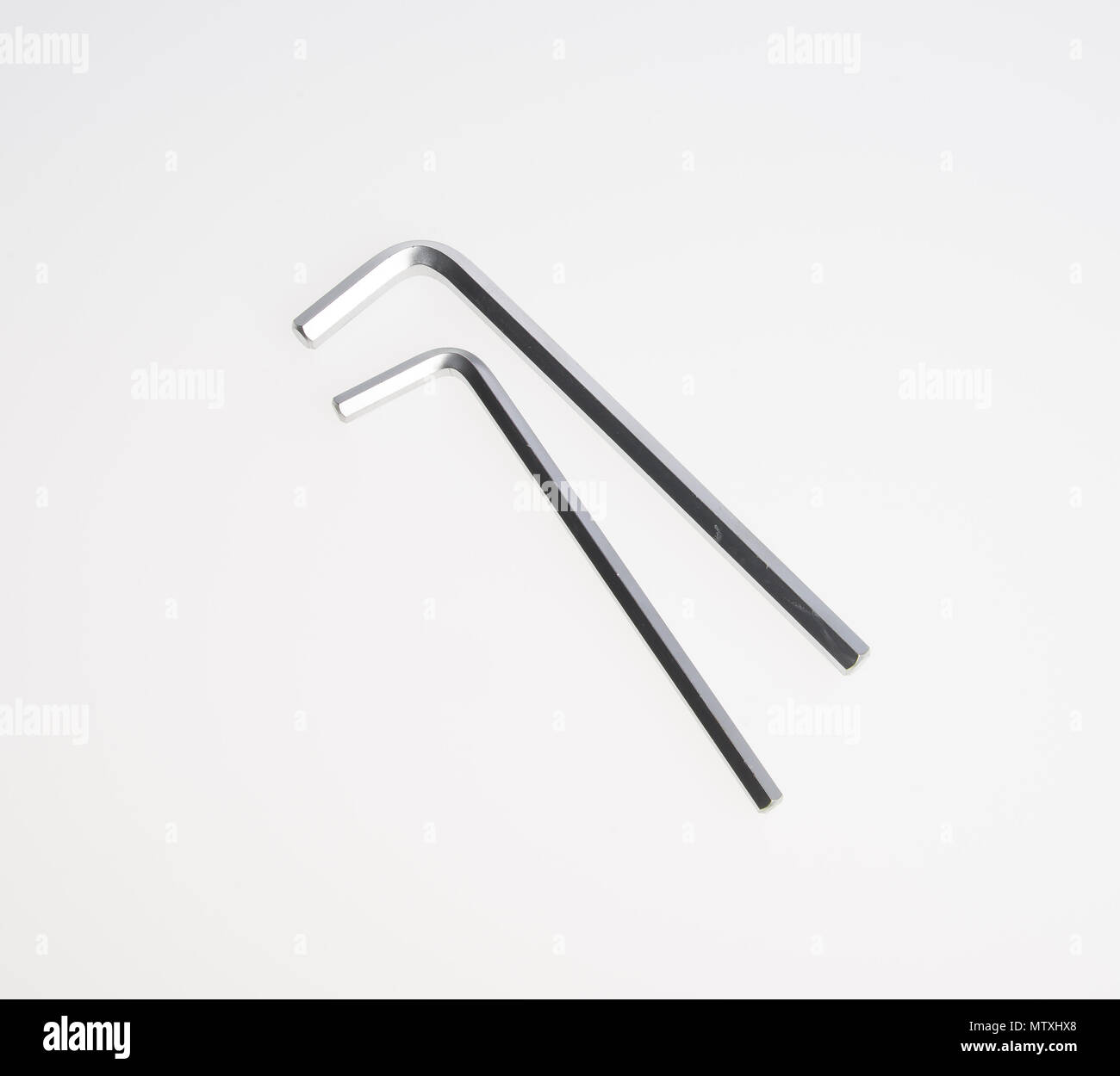 Allen key or Allen wrench key set on a background Stock Photo - Alamy
