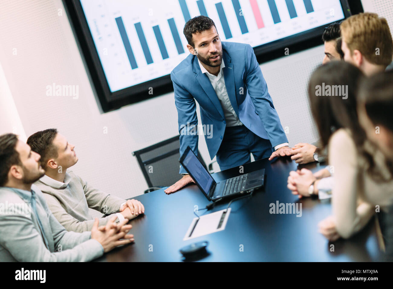 Office group conference room hi-res stock photography and images - Alamy