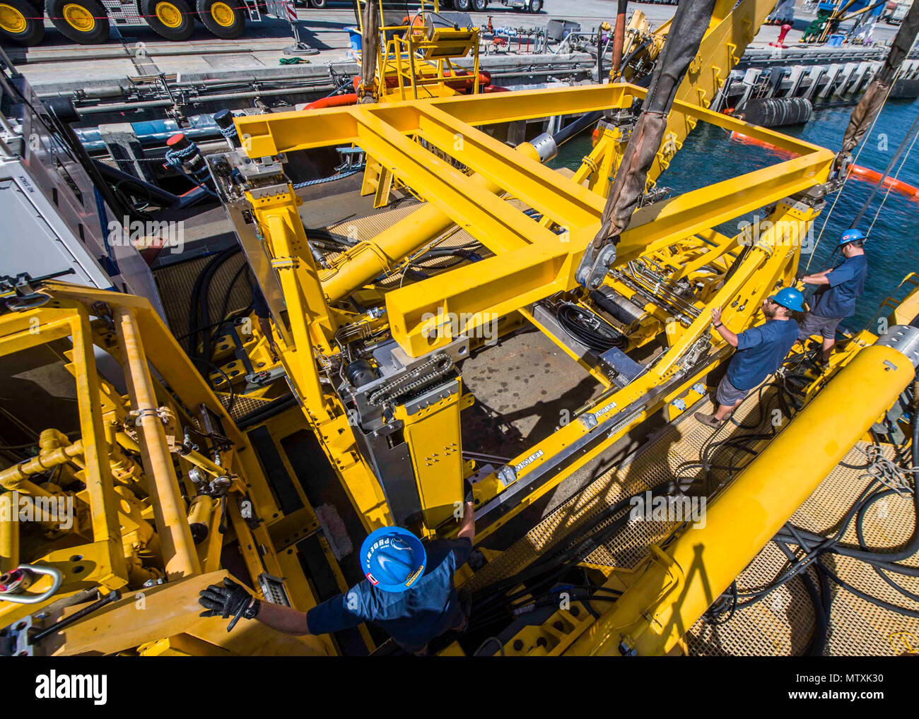 Calif. (April 26, 2017) Contractors from Phoenix Holdings International ...